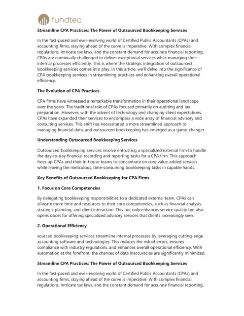 Finance & accounting outsourcing | PPTX | Business Accounting & Finance ...