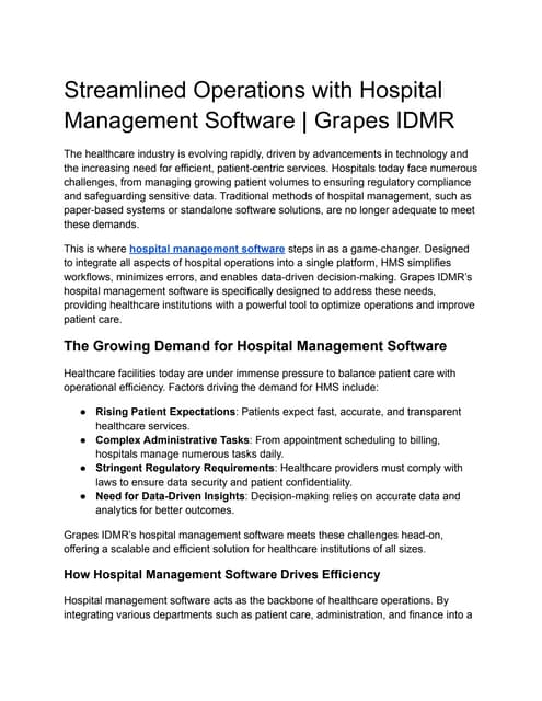 Why Your Hospital Management System Needs Hospital Management Software.pdf