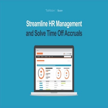 Streamline HR Management and Solve Time Off Accruals | PPTX