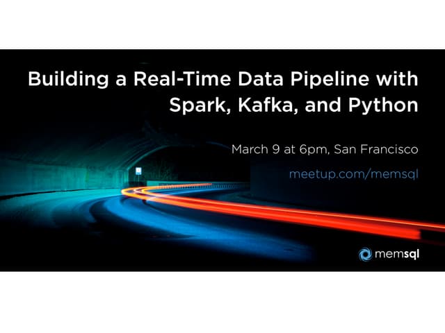 Building A Real Time Data Pipeline With Spark Kafka And Python Pdf Databases Computer