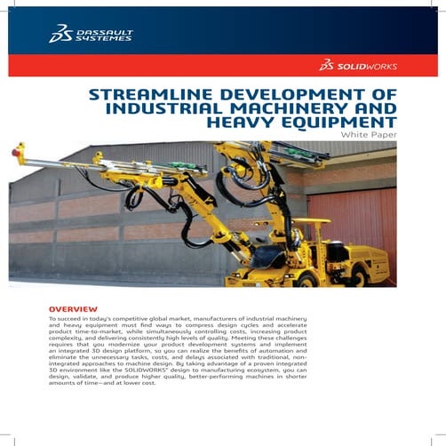 Streamlining the Design of Industrial Machinery and Heavy Equipment