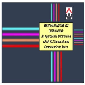 Streamlining-the-K-12-Curriculum presentation | PPTX