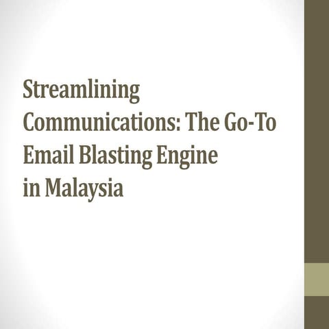 Streamlining Communications: The Go-To Email Blasting Engine in ...