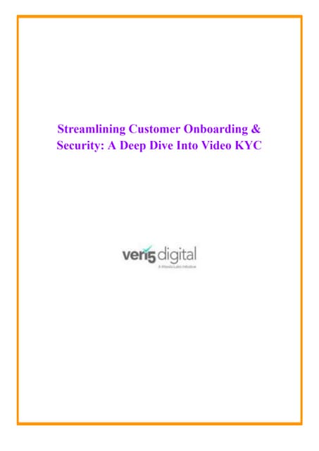 KYC-Verified Accounts: Helping Companies Handle Challenging Regulatory Environments | PPT
