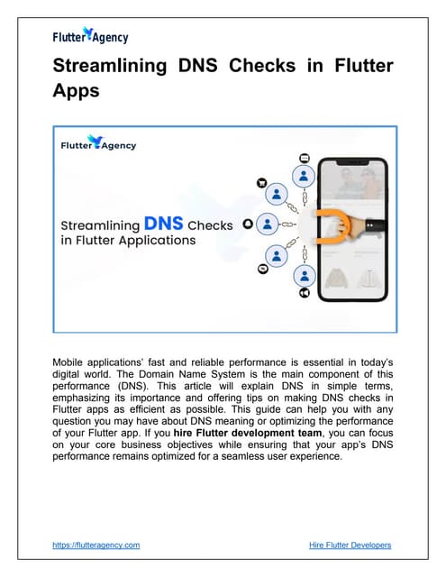 Streamlining DNS Checks in Flutter Apps | PDF Streamlining DNS Checks in Flutter Apps | PDF