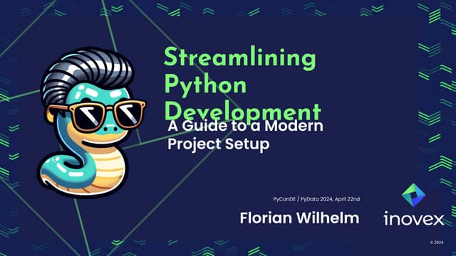 Streamlining Python Development A Guide To A Modern Project Setup Pdf