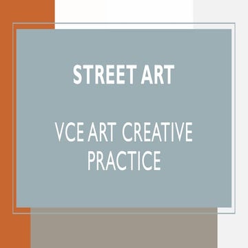 Street Art PowerPoint for years 10s, 11s and 12s | PPTX