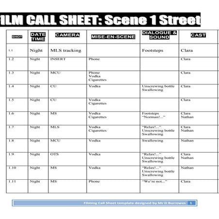 Street Call Sheet.docx