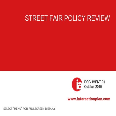 Street fairpolicy forweb | PPT | Alcoholic Beverages | Food & Drink