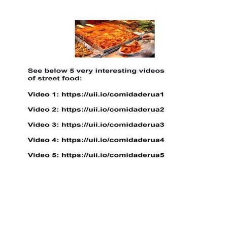 Street Food Videos | PDF