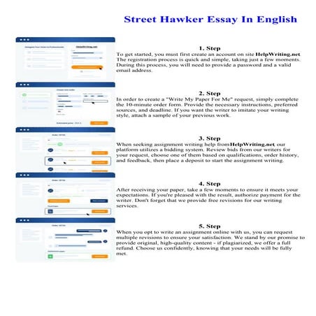 Street Hawker Essay In English | PDF