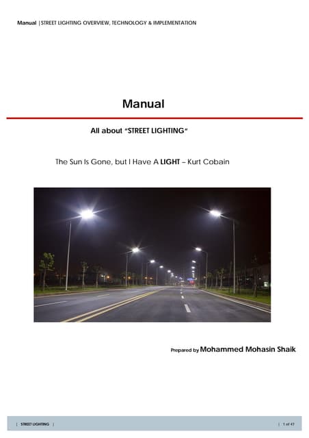 Street lighting | PPT