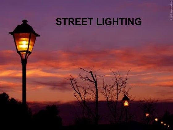 Street lighting | PPTX