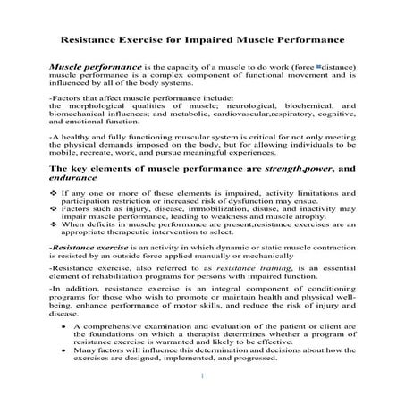 Principles and techniques of strengthening exercise | PPTX