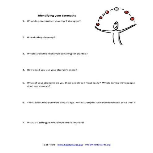 Strengths successes handout | PDF