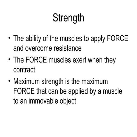 Strength | PPT
