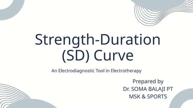 Strength duration curve (SDC) | PPTX
