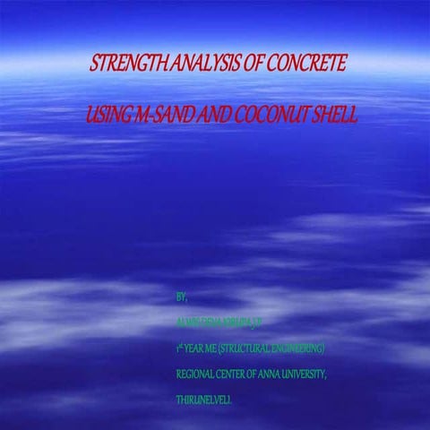 Strength analysis of concrete | PPTX