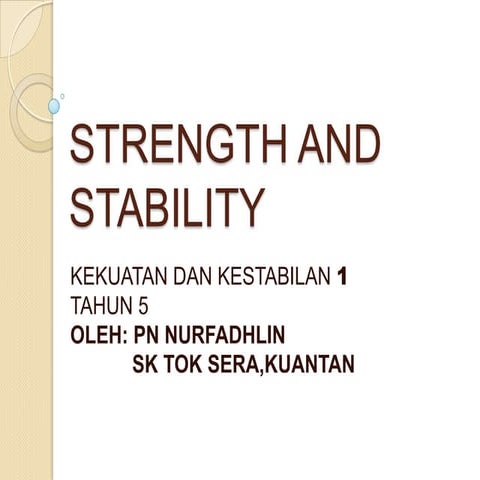 Strength and stability 1 | PPTX