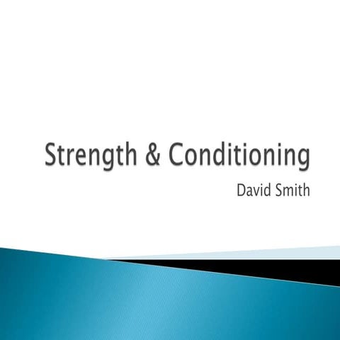 Strength & conditioning | PPTX