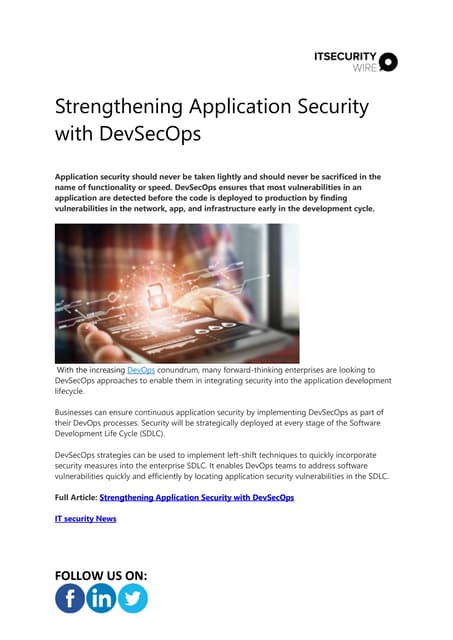 Strengthening Application Security with DevSecOps.docx Strengthening Application Security with DevSecOps.docx