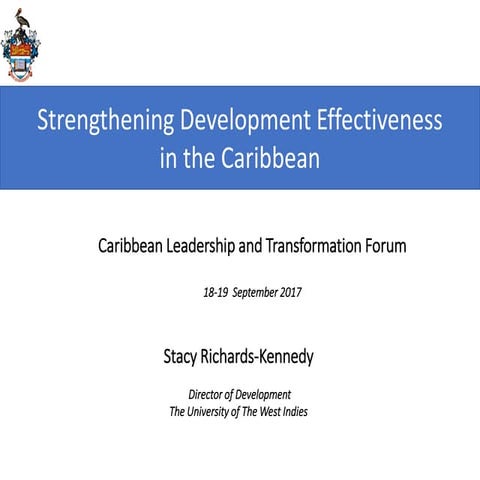 Strengthening Development Effectiveness in the Caribbean | PDF