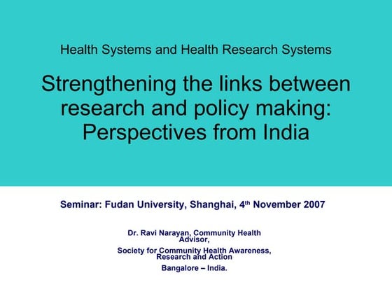 Indian council of medical research (icmr) | PPT