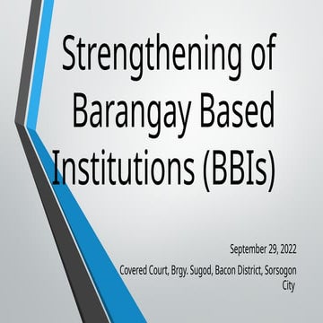 Strengthening of Barangay Based Institutions (BBIs).pptx