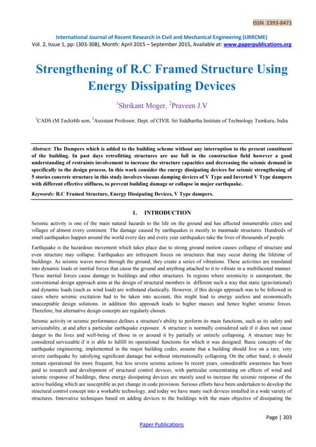 Analysis of Moment Resisting Reinforced Concrete Frames for Seismic ...