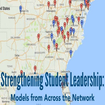 Strengthening Student Leadership: Models from Across the Network | PDF