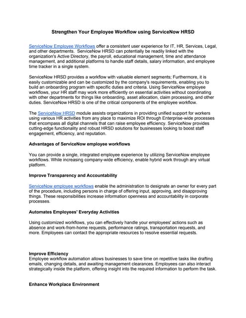 Strengthen Your Employee Experience with ServiceNow HRSD.pdf