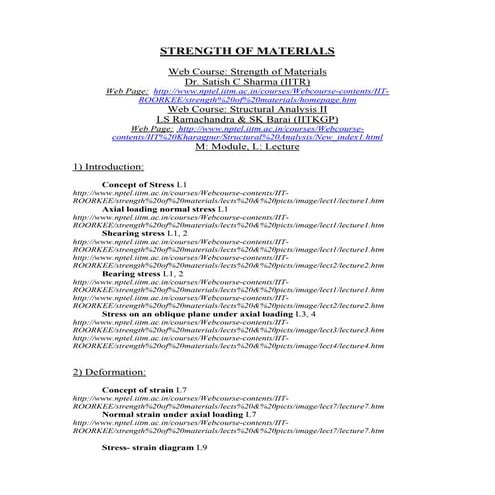 Strength of materials | PDF