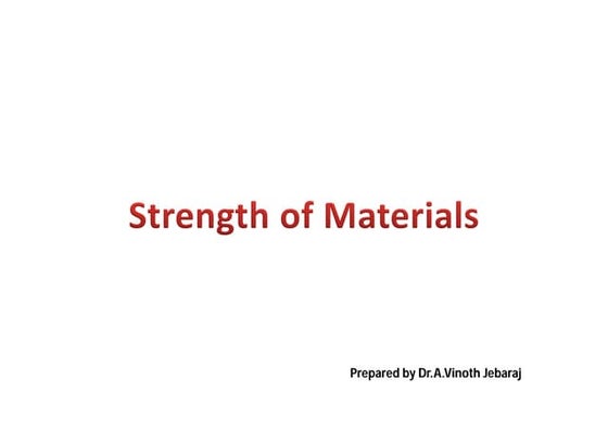 Statics and Strength of Materials Formula Sheet | PDF