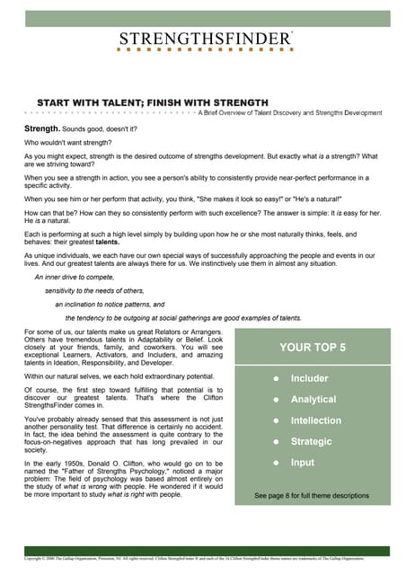 Strengths Skills Knowledge Talents | PPT