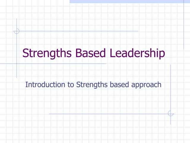 Strengths Finder Training | PPTX