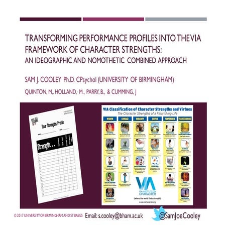 Transforming performance profiles into the VIA framework of character ...