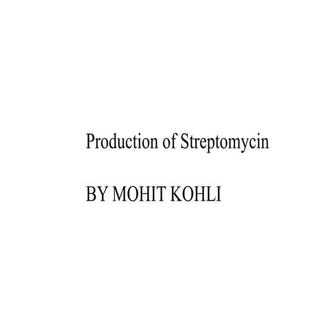 Streptomycin Pptx