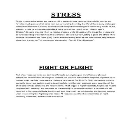 Stress Presentation | PDF