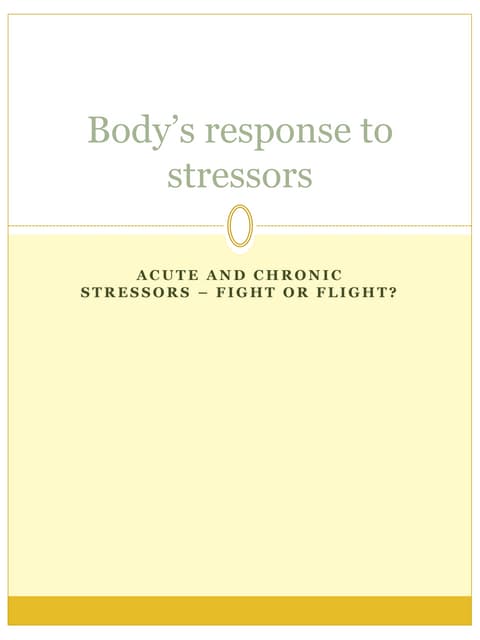 5. Sources Of Stress (Srrs) | PPT | Medical Health