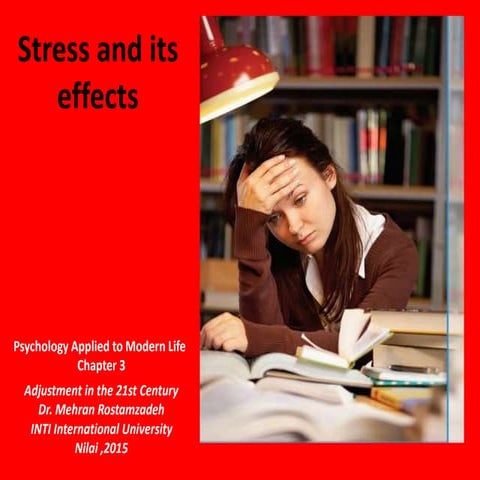 Stress ( The psychology of Adjustment) | PPTX | Mental Health ...
