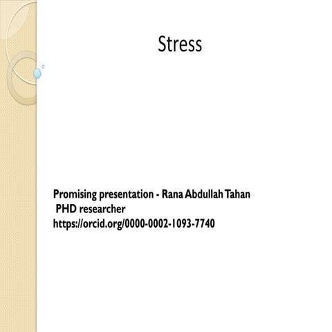 Stress and anxiety management in athletes | PPTX