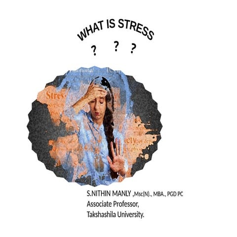 Stress topic Class for Physician Assistant Students | PPTX