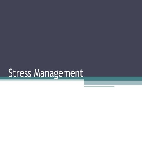 Stress Management | PPT