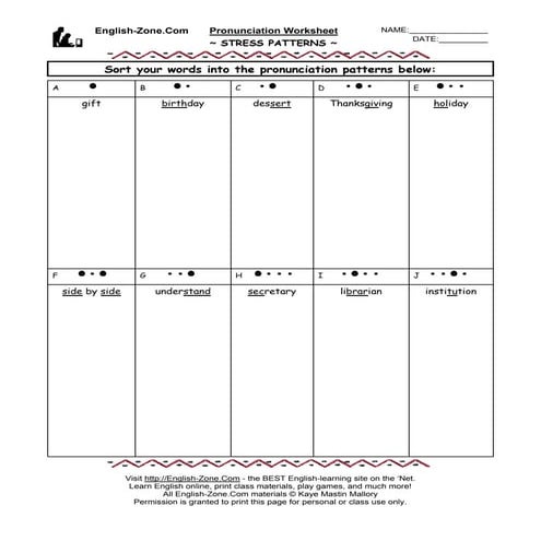 Stress patterns | PDF