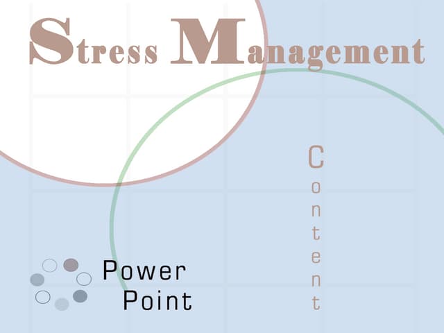 Stress management techniques | PPT