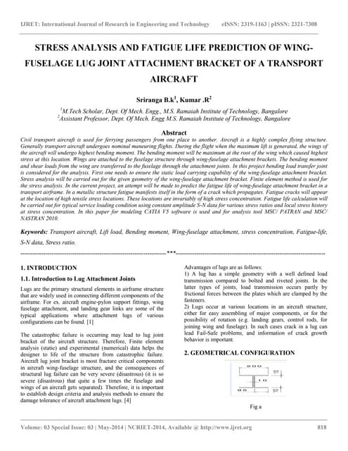 Stress and fatigue analysis of landing gear axle of a trainer aircraft ...