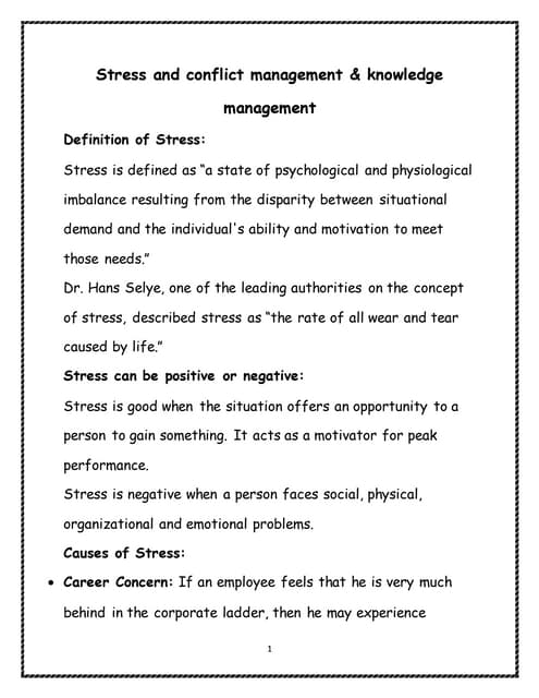 Stress management techniques | PPT