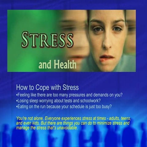 Stress And Health Presentation Final Pdf | PDF