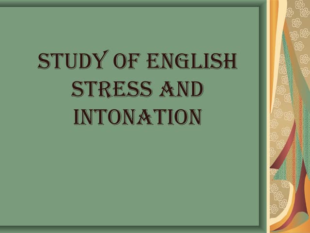 English word stress