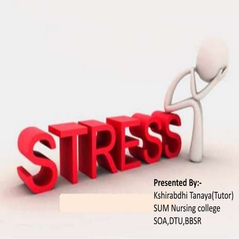 Stress and its management | PPTX